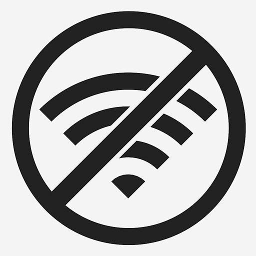 离线无wifi无线图标_88ICON https://88icon.com 离线 无wifi 无线 信号 无互联网 网络 断开连接 连接