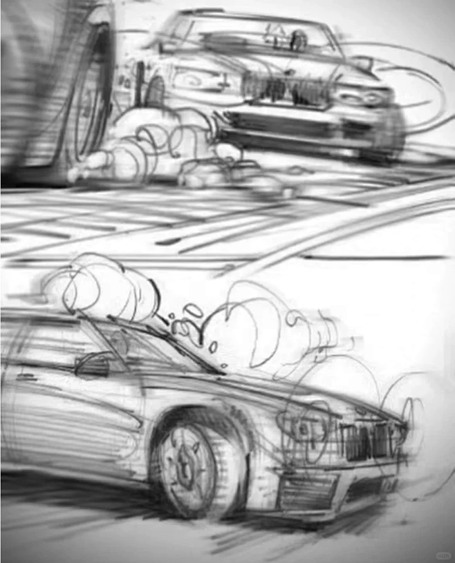 张力十足的汽车追逐故事板penrod_banks - 小红书-花瓣网