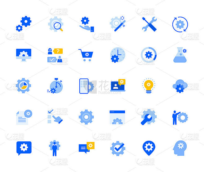 设置和首选项图标设置个人和企业使用