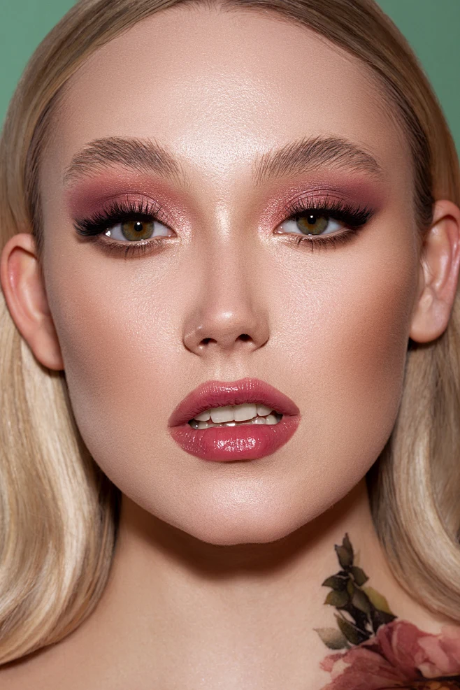 elf Fashion makeup model retouch-花瓣网