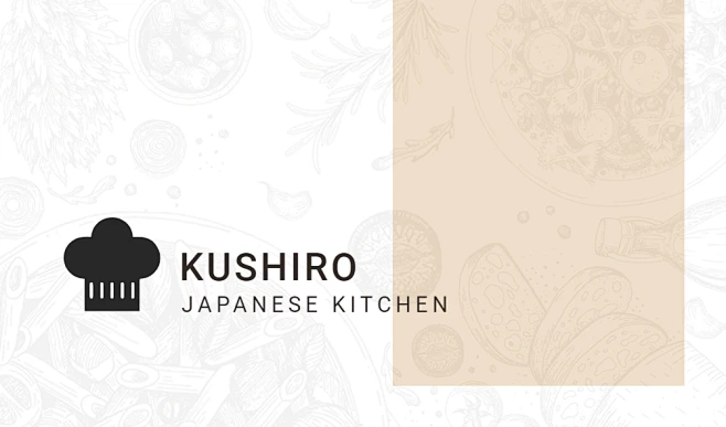 Japanese Restaurant Head Chef Personal Description Business Card素材-花瓣网