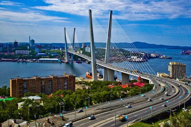 海参崴大桥摄影照片-花瓣网