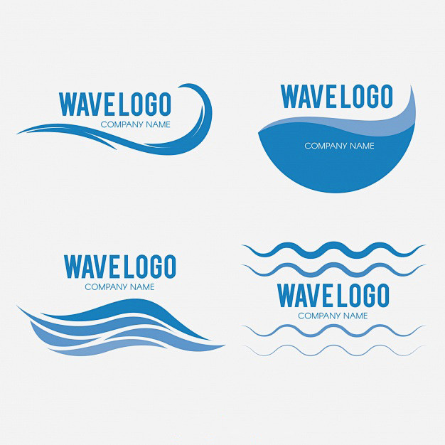 波浪波纹logo标志矢量图素材