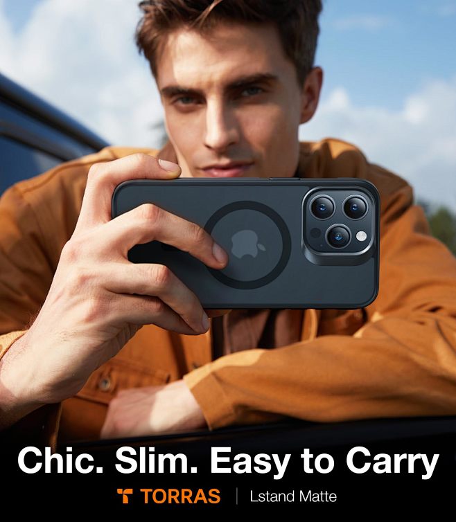 Amazon.com: TORRAS Magnetic Shockproof for iPhone 15 Pro Case ...