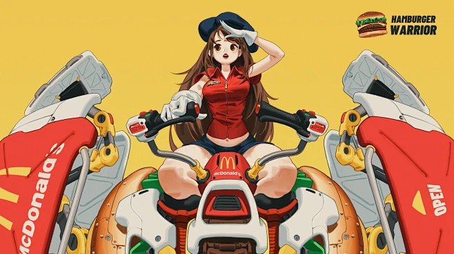 Fast-food Warrior-花瓣网