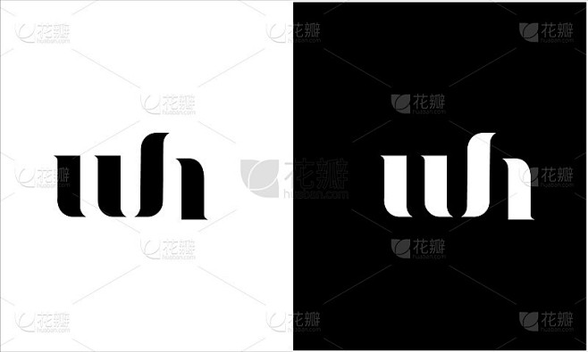 WH,HW抽象字母标识