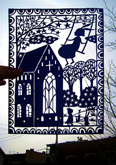 素材-花瓣网|陪你做生活的设计师 | antiann的手工剪纸