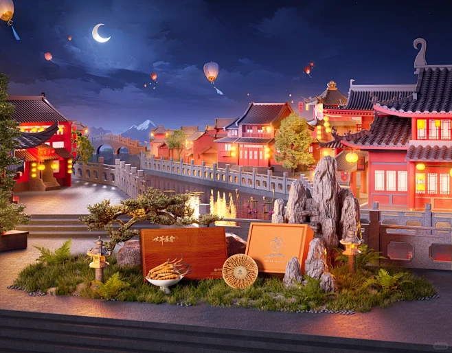 C4D&OC｜双十一KV设计「3」-花瓣网