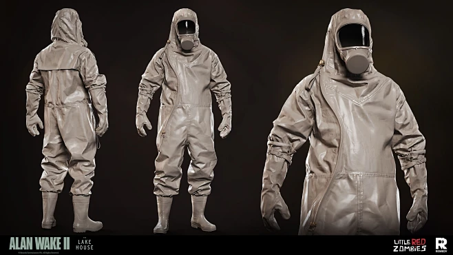 Alan Wake II: The Lake House - FBC Hazmat Suit Outfit-花瓣网