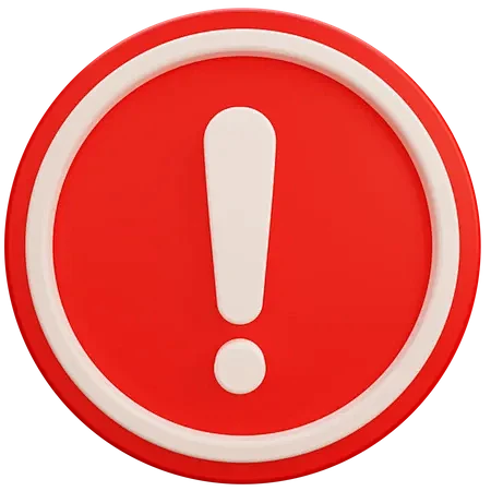 Beware Signage 3D Illustration-花瓣网