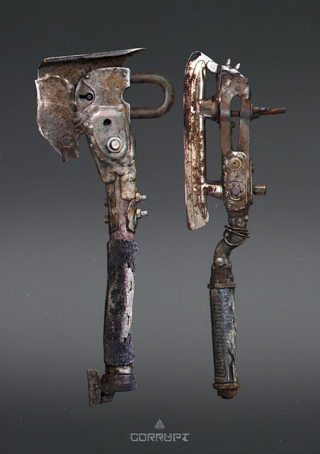 Post apocalyptic melee weapons, Anton Kuhtitskiy : Hi guys! I created ...
