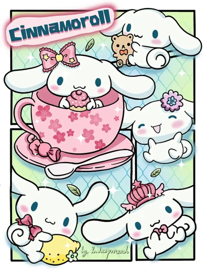 Sanrio分镜插画 | 三丽鸥竖屏iPad平板壁纸可爱卡通朋友圈背景图 – 风俗娘-花瓣网