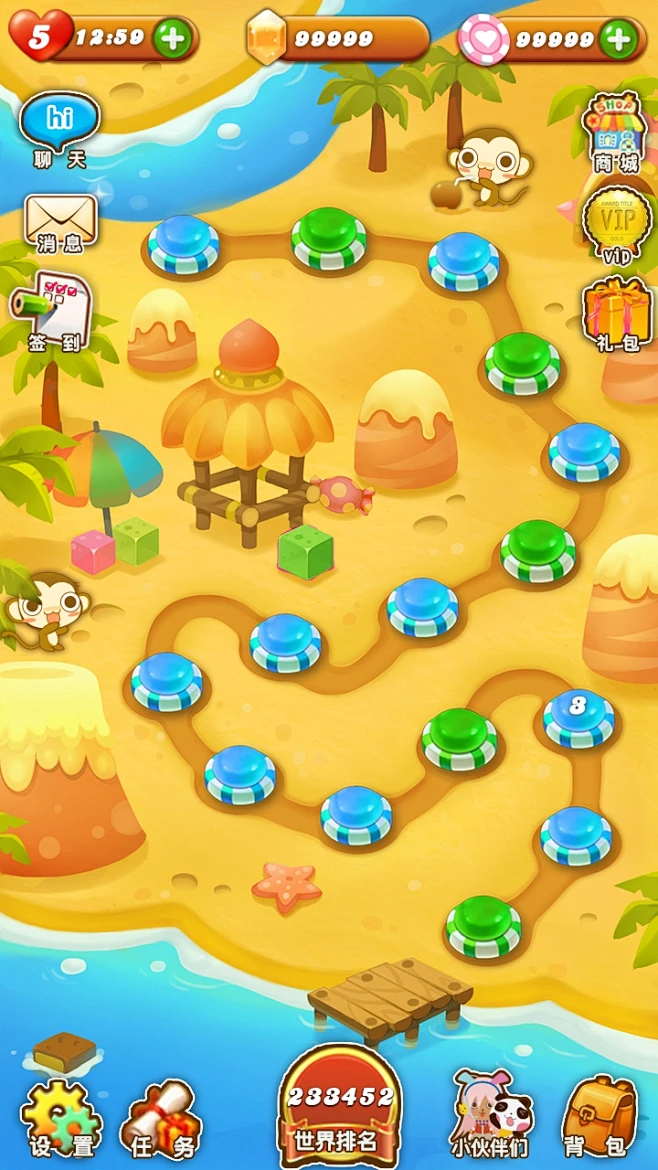 Q版关卡地图原画Q版关卡路线图来自cgbook.cn (130)-花瓣网