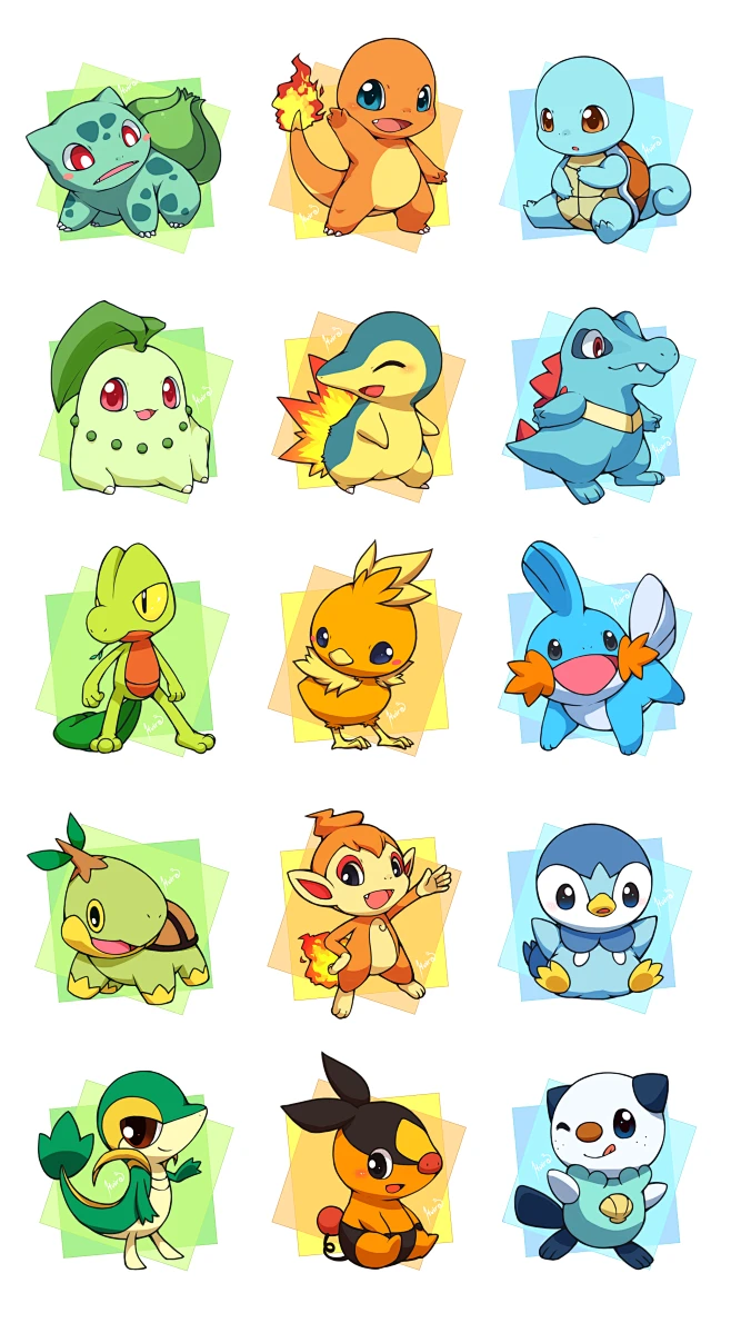 All Pokemon Starters Animated Sprites Pokemon
