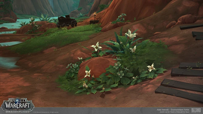 World of Warcraft: Dragonflight Lifebloom Environment Art-花瓣网