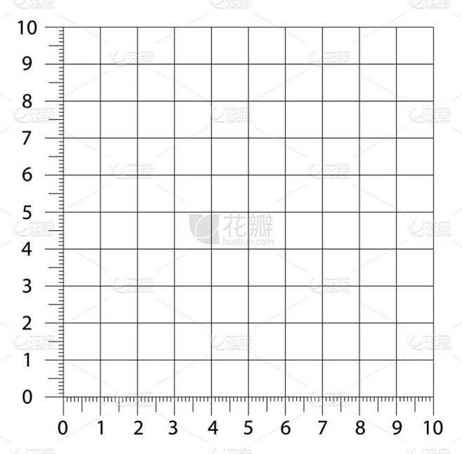 测量的网格。图形绘制网格。角标尺, 在白色背景上隔离测量数组。矢量图形纸模板背景.