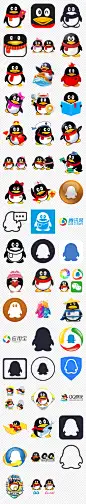 腾讯游戏企鹅QQLOGO交流图标海报素材背景图片PNG-花瓣网