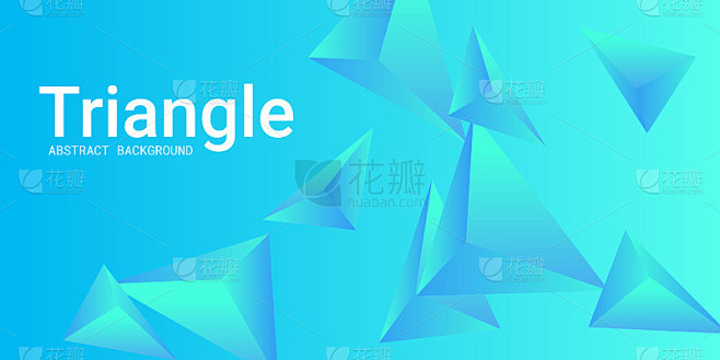 Triangle background. Abstract composition of trian