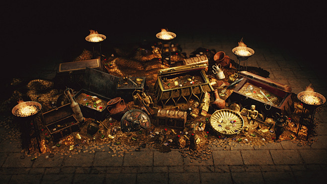 Ancient Treasures - Prop Set - Kollab Project, Dekogon Studios : This ...