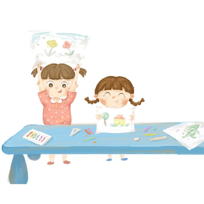 千库网_幼儿园儿童学画画_元素编号12568933