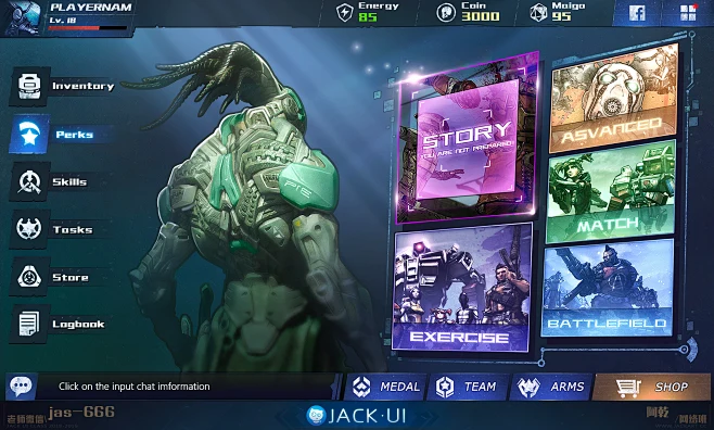 JACK UIUX SHARE-gui art design 创意 广告 交互设计 游戏界面 : 我们一直专注于设计分享和交流领域！JACK ...