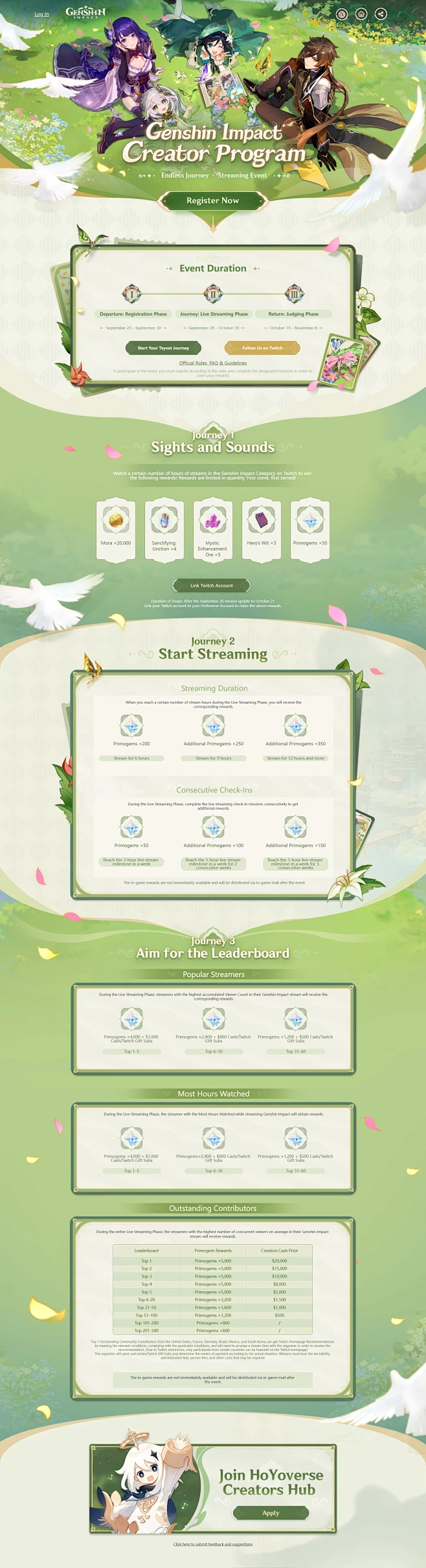 Genshin Impact Creator Program-花瓣网