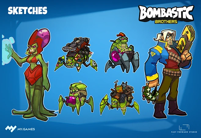 Bombastic brothers art : Hi everybody! I was a lead artist on this ...