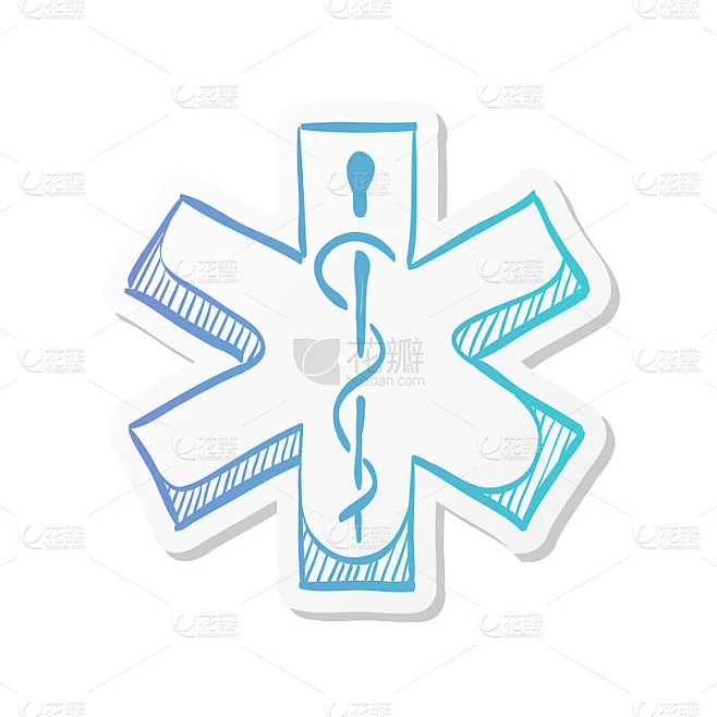 Sticker style icon - Medical symbol素材-花瓣网