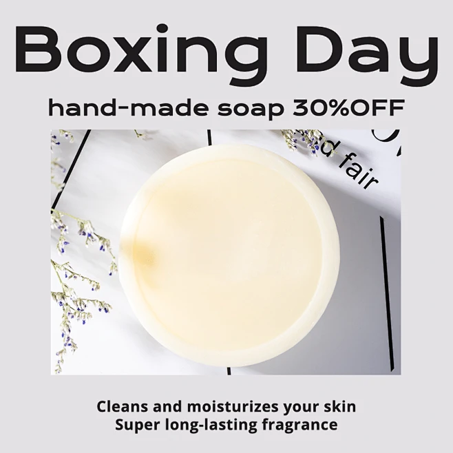 Handmade soap Boxing Day Instagram Post Image素材-花瓣网