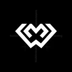 Monogram MW or WM logo. This is a fancy modern monogram logo to denote ...