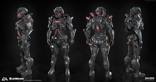 Mass Effect: ANDROMEDA Remnant Armor Set, Frederic Daoust : Mass Effect ...
