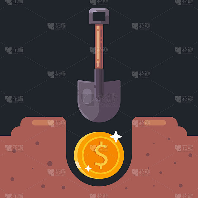 dig an old coin in the ground. look for treasures