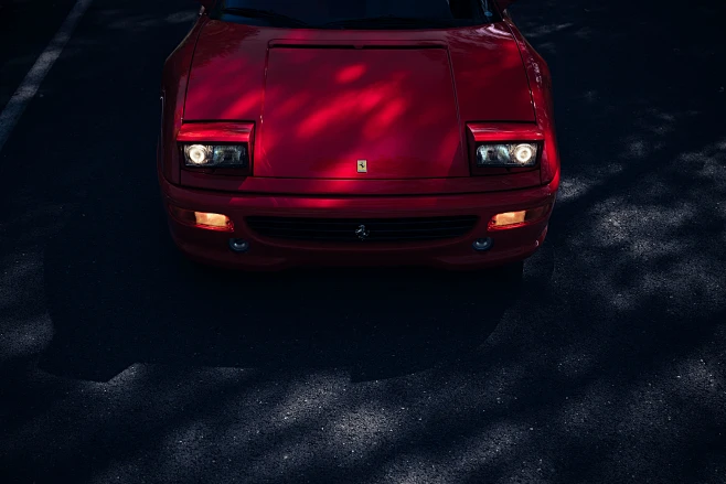 FERRARI red car Automotive Photography light and shadow dark Moody ...