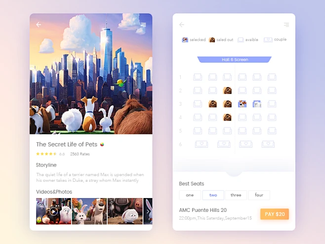 Movie/Film app-花瓣网