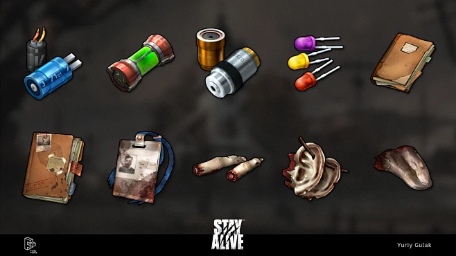 Props and Icons for mobile game Stay Alive-花瓣网