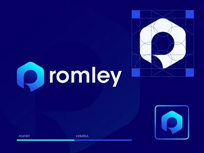romley by pixtocraft - logo designer - on Dribbble-花瓣网