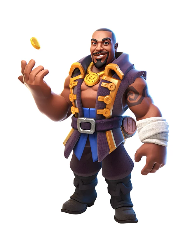 Gold Ambush : Character renders I did for Kevin Hart's mobile game Gold ...