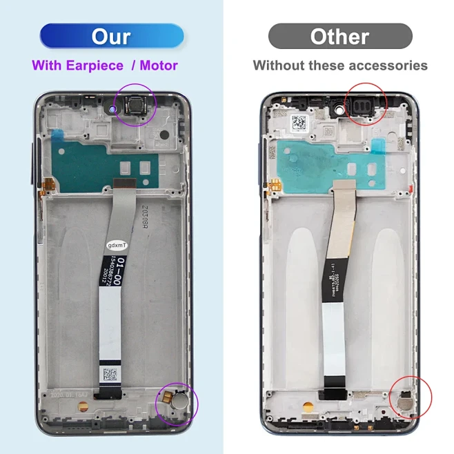 6.67'' LCD For Xiaomi Redmi Note 9S M2003J6B2G Lcd Display Touch Screen ...