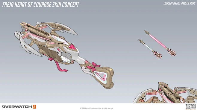 Overwatch 2 : Dokiwatch Freja Heart of Courage Skin Concept-花瓣网