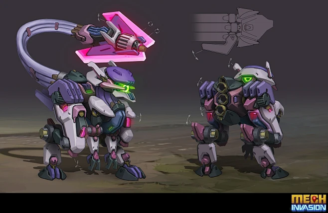 MECH INVASION - Mech concepts Vol.2-花瓣网
