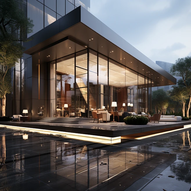 sunny0074132_Interior_design_high-end_hotel_building_entrance_d ...