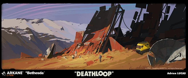 Arkane Studios "Deathloop" Artbook #2-花瓣网