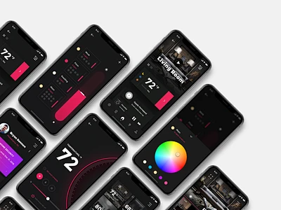 Smart Home Concept App home system home control icon interaction future ...