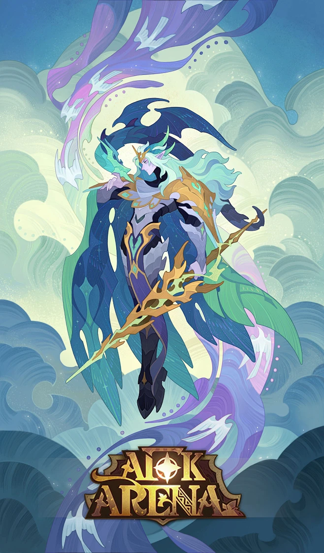 Afk arena-Background Design Of Characters 2-花瓣网