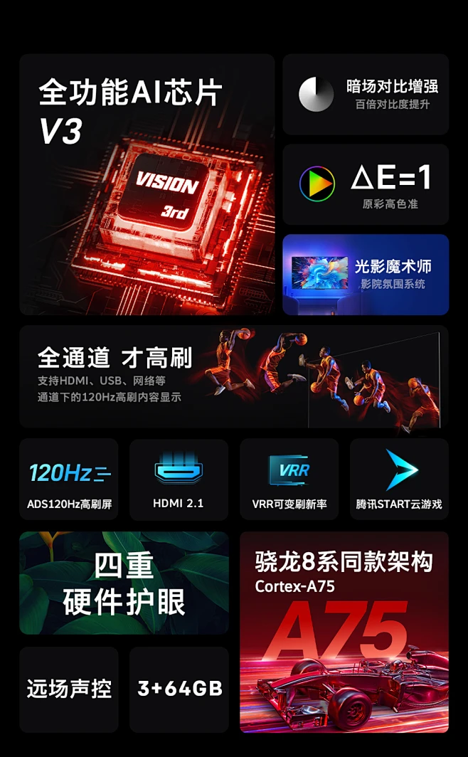 【创维86A33】创维游戏电视A33 2023款 86英寸120Hz高刷 HDMI2.1 3+64G 4K护眼声控全面屏以旧换新 86A33—光影魔术师版【行情 报价 价格 评测】-京东-花瓣网