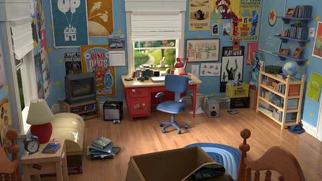 General 5120x2880 room toys Toy Story CGI Michèle Samyn-花瓣网