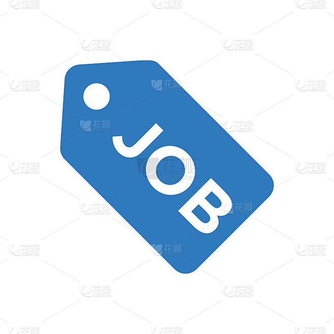 Job sign icon vector blue