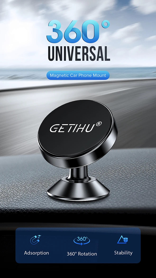 US $5.35 |GETIHU soporte magnético Universal para teléfono móvil, para ...