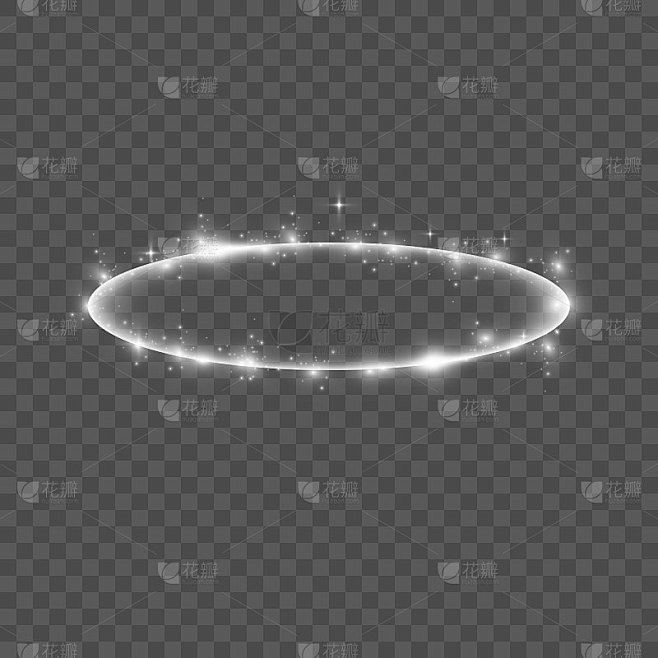 发光的火环与灰色的闪光在透明的颜色