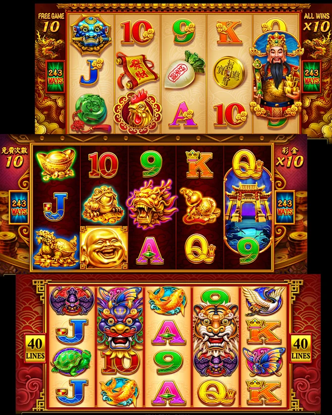 Slot machine game design work on Behance-花瓣网